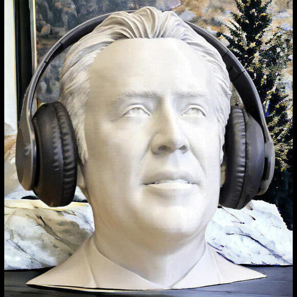 Portable Audio & Video | Nicholas Cage Headphone Stand Unique Headset ...